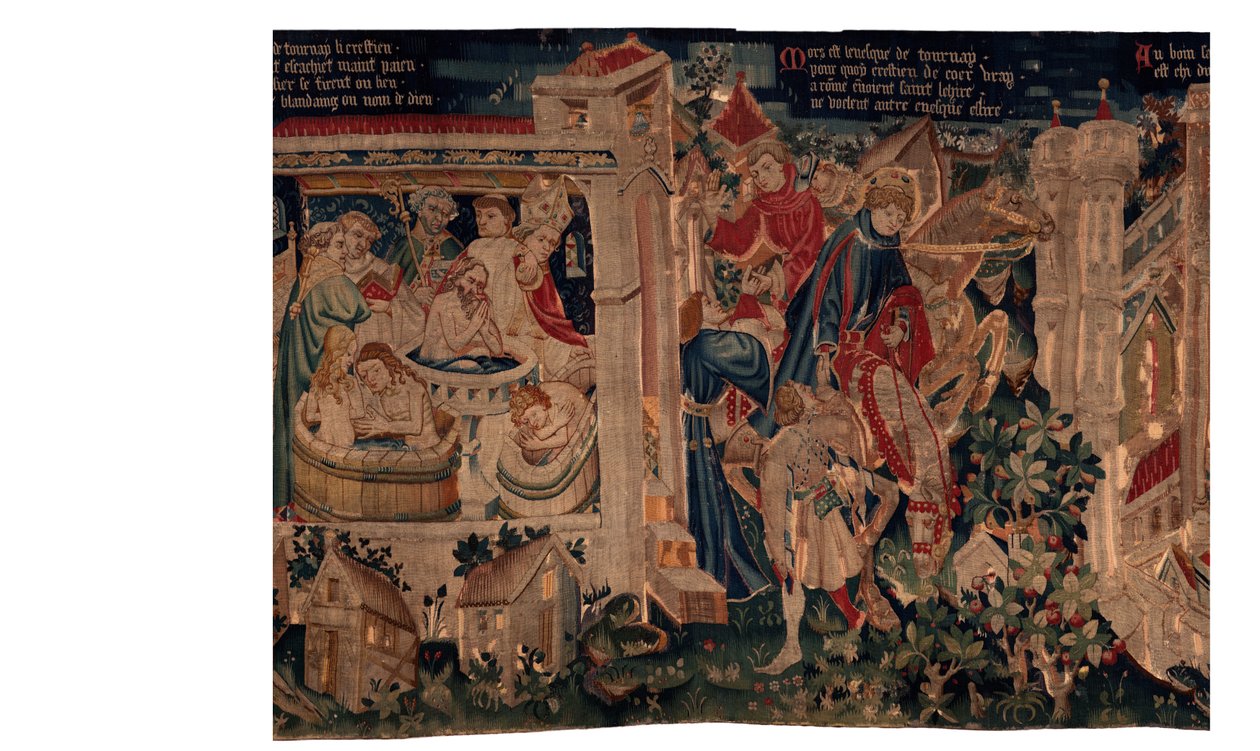 History of Saint Piat and Saint Eleutherius, Scene 7: Baptism of the ...
