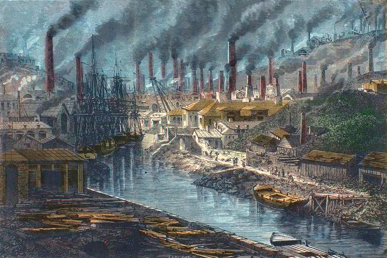 Industrial Revolution: Overview of Mr. Vivian's Copper Plant in Swansea ...