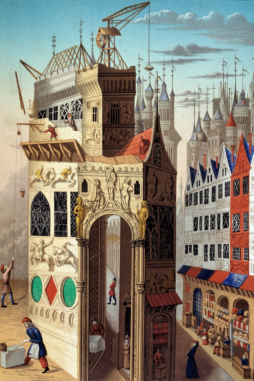 Middle Ages: Street Scene in the 15th Century