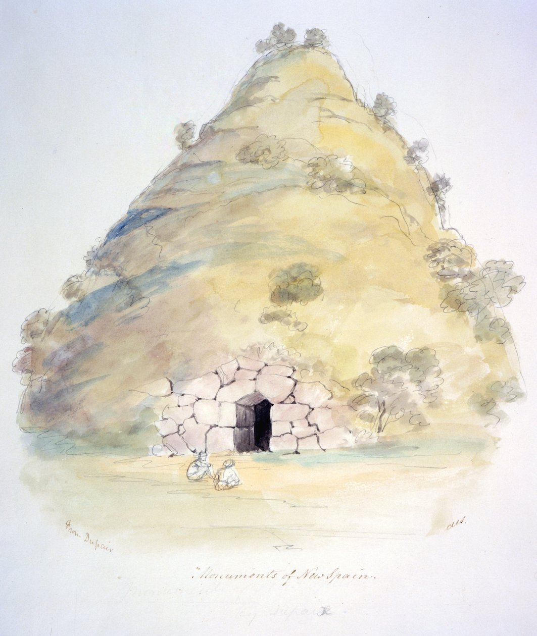 Monuments of New Spain by Unknown artist: Fine art print