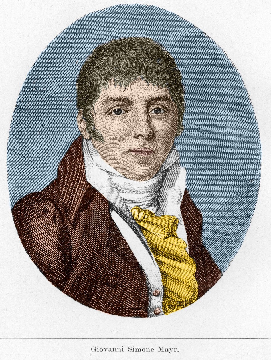 Portrait of Giovanni Simone Mayr, Italian Composer