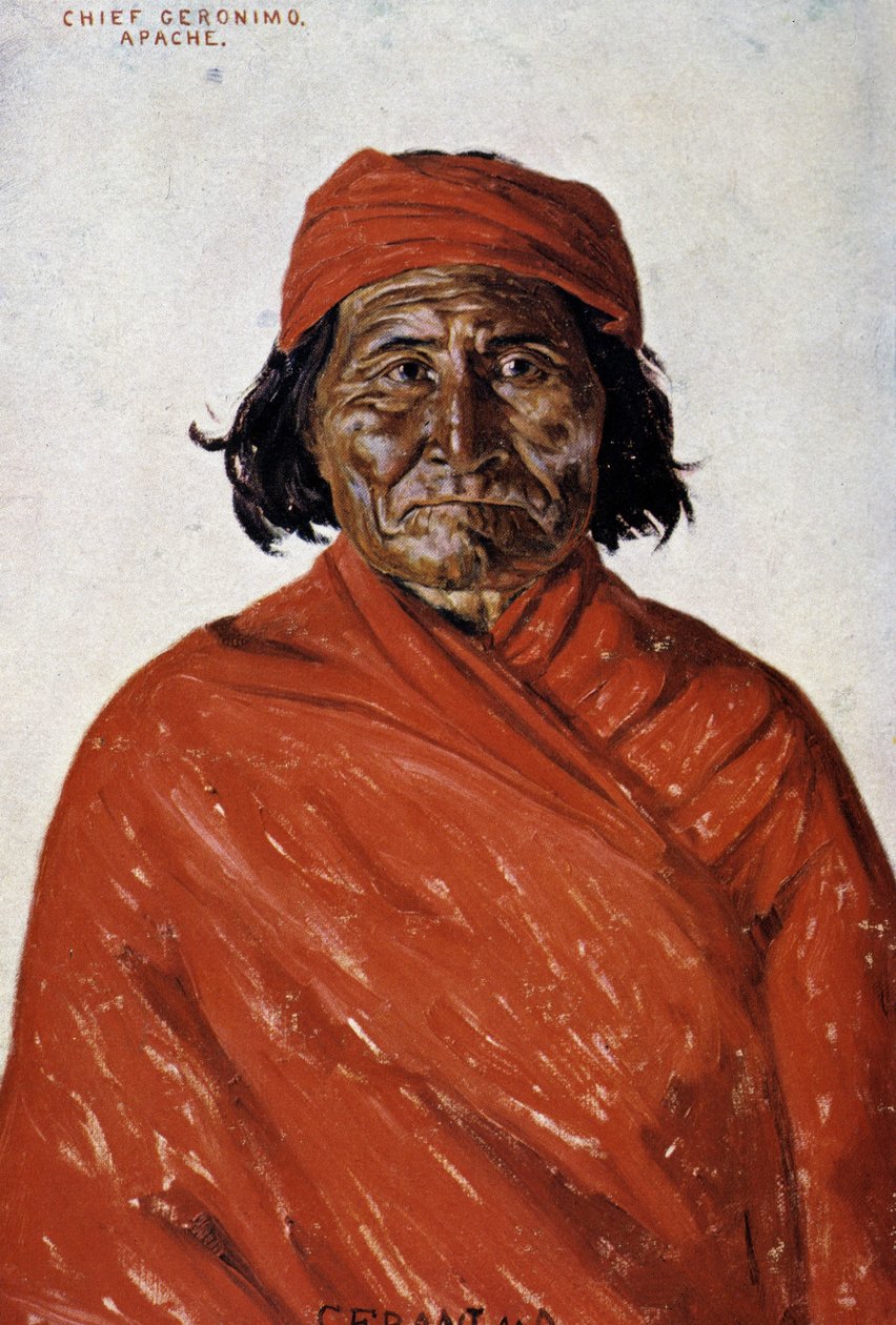 Portrait of Geronimo, Apache Chief by Unknown artist