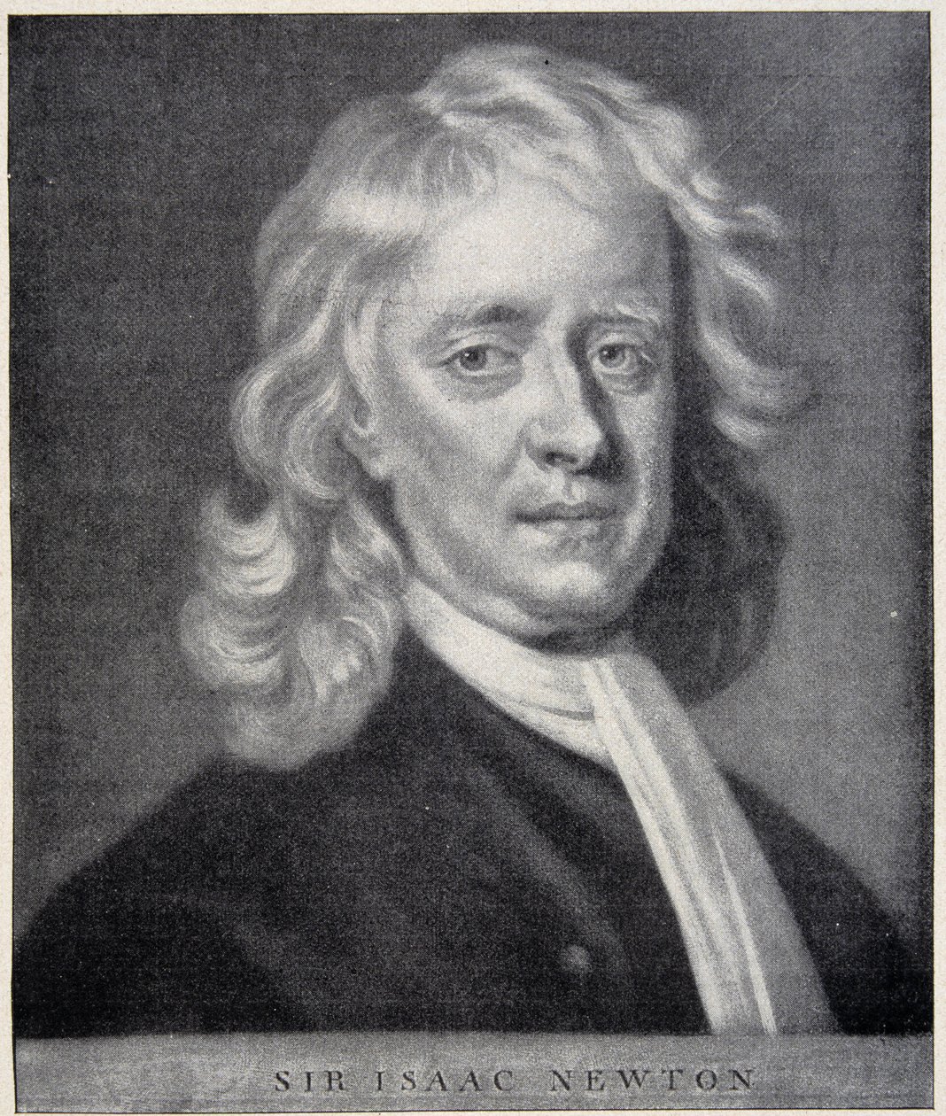 Portrait of Isaac Newton closely resembling the original preserved at ...
