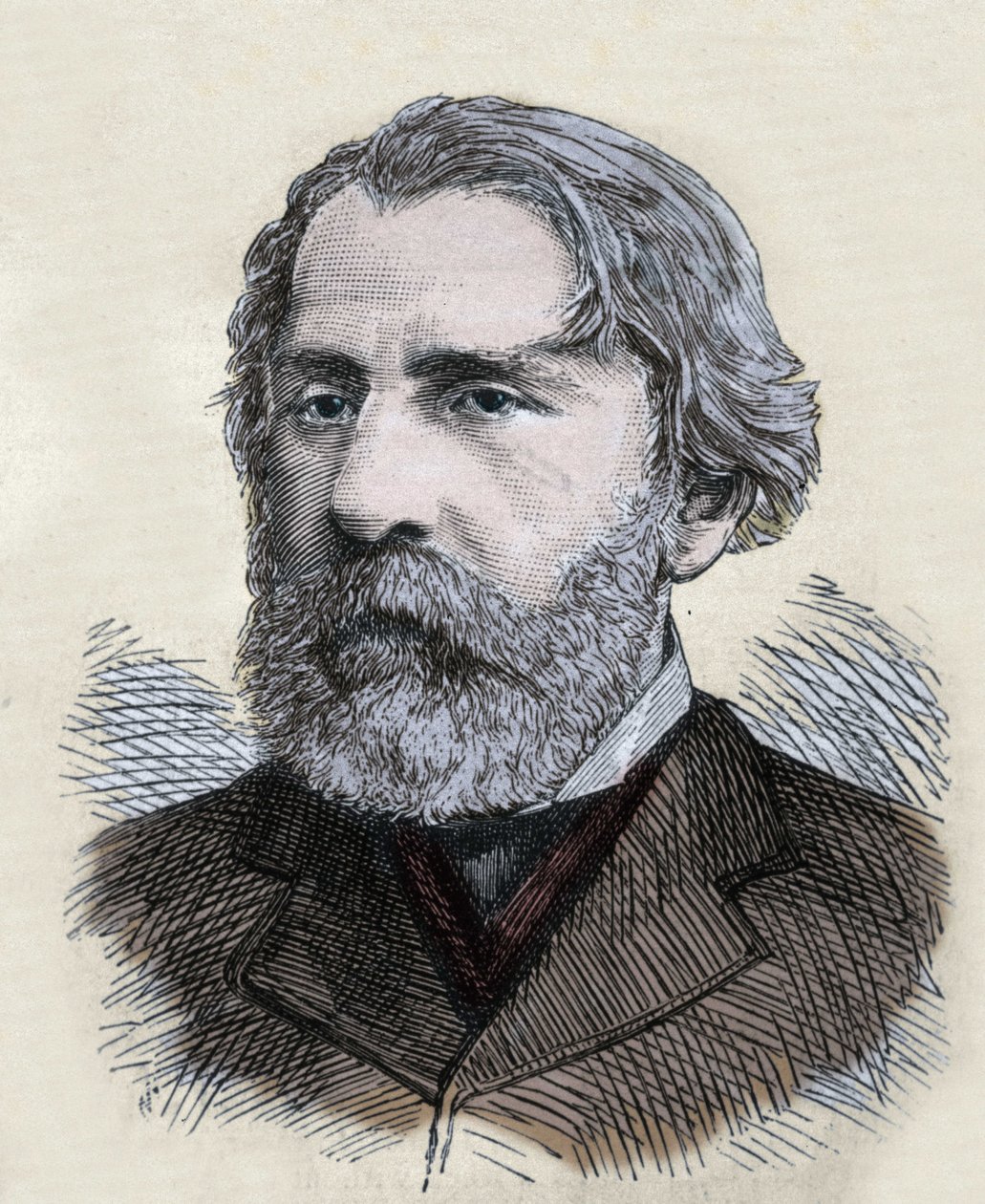 Portrait of Ivan Turgenev by Unknown artist: Fine art print