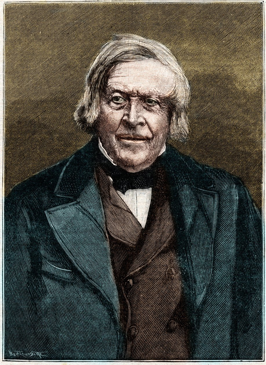 Portrait of Jules Michelet, French historian and writer