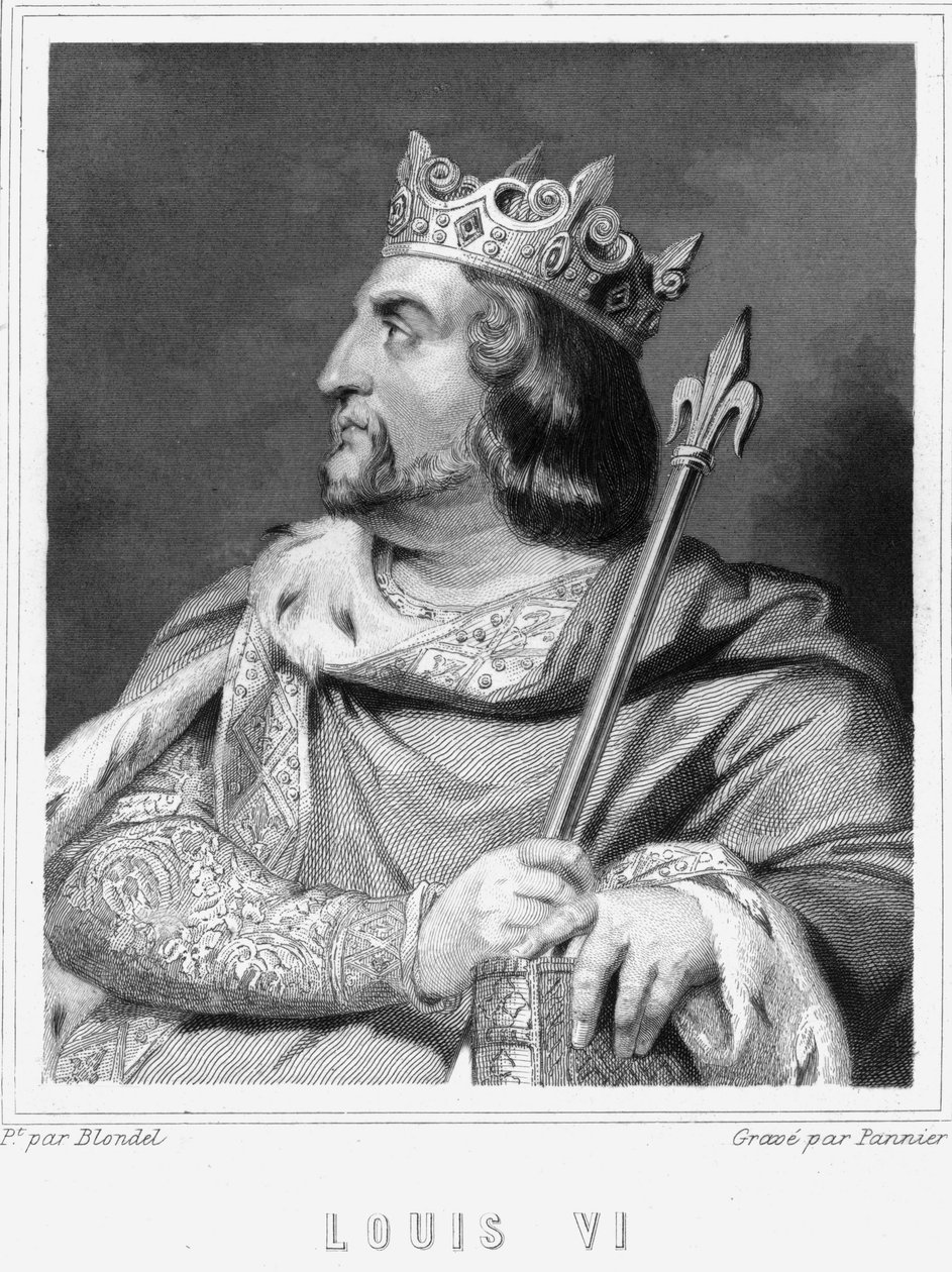 Portrait of Louis VI the Fat, King of France - in 'Histoire des ...