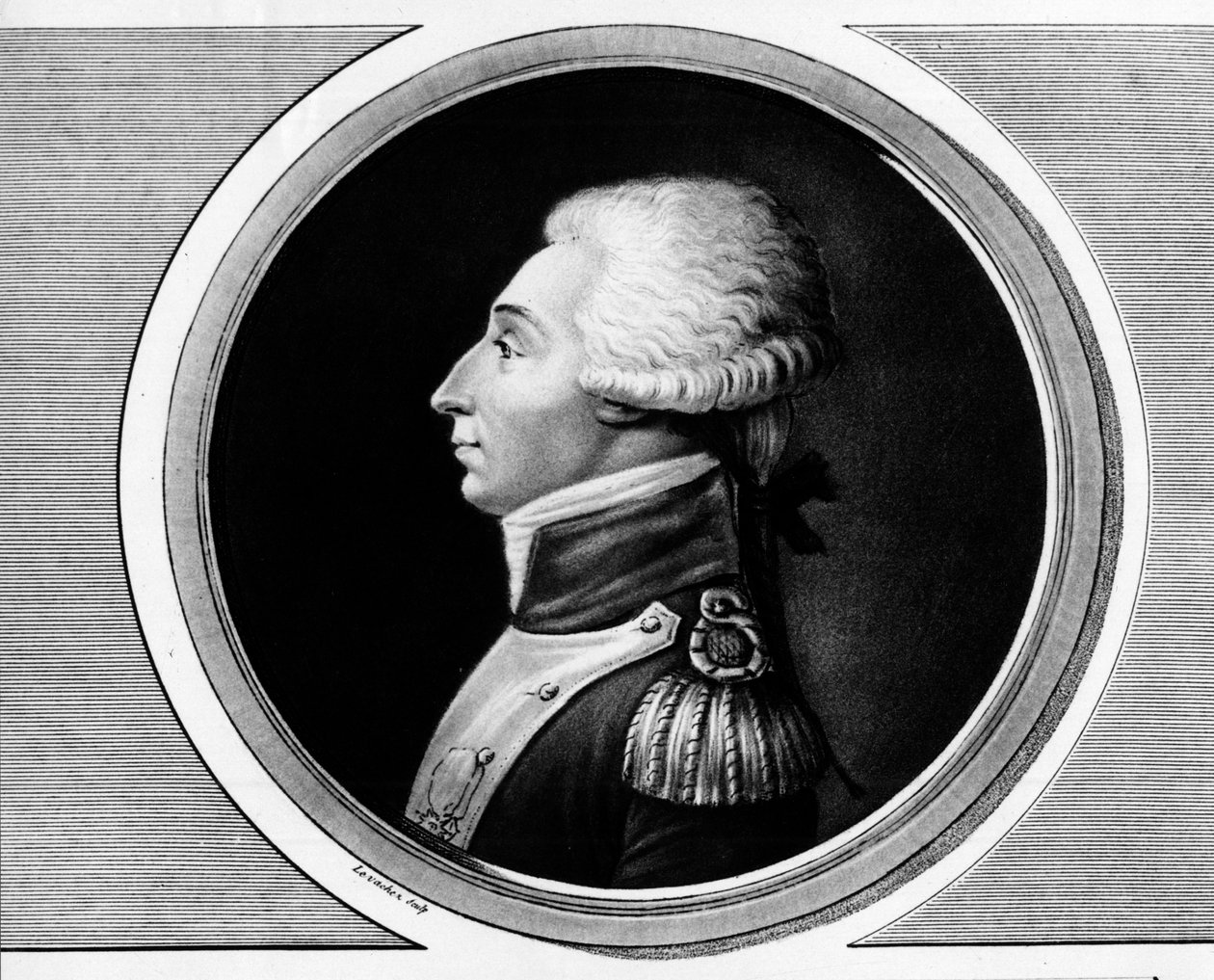 Portrait of Marie Gilbert Mottier, Marquis de La Fayette