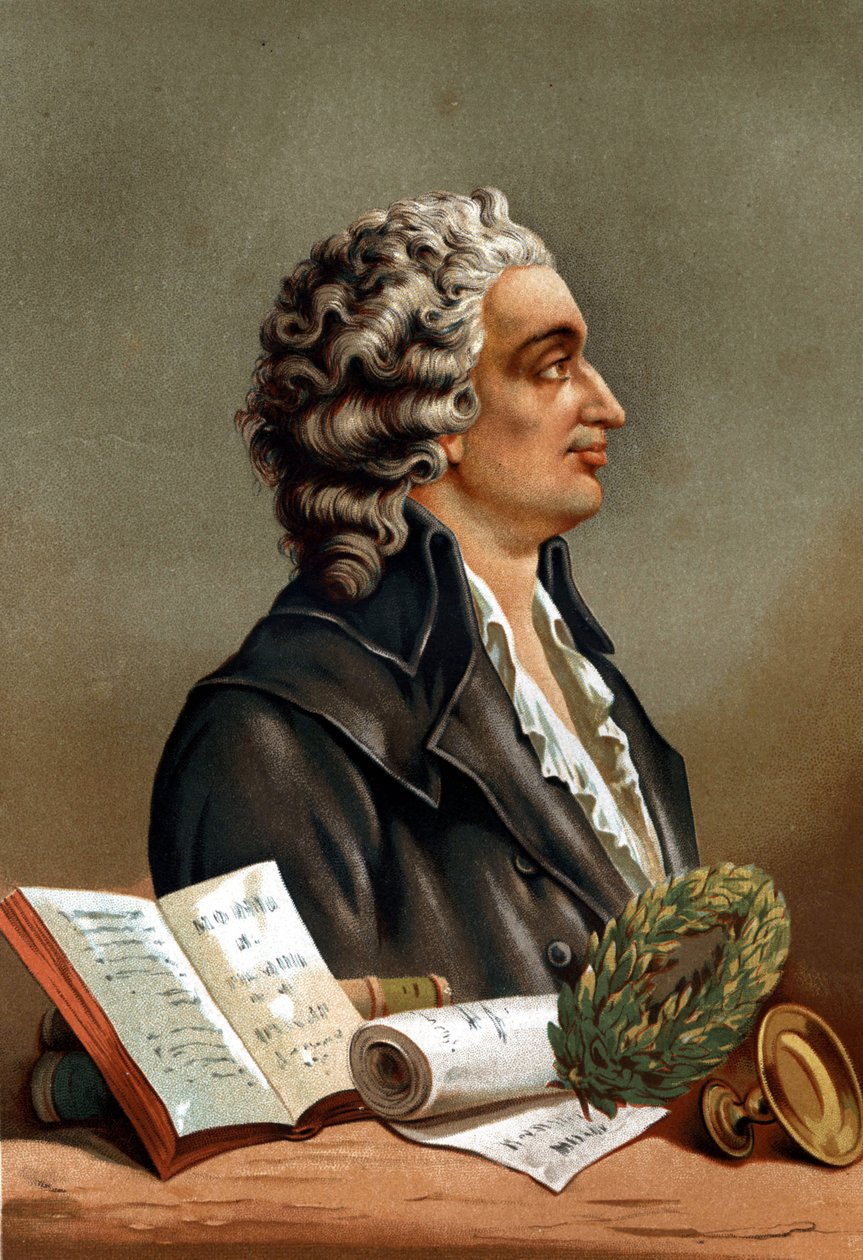 Portrait of Marie Jean Antoine Nicolas de Caritat, Marquis de Condorcet (1743 - 1794) after “La ...