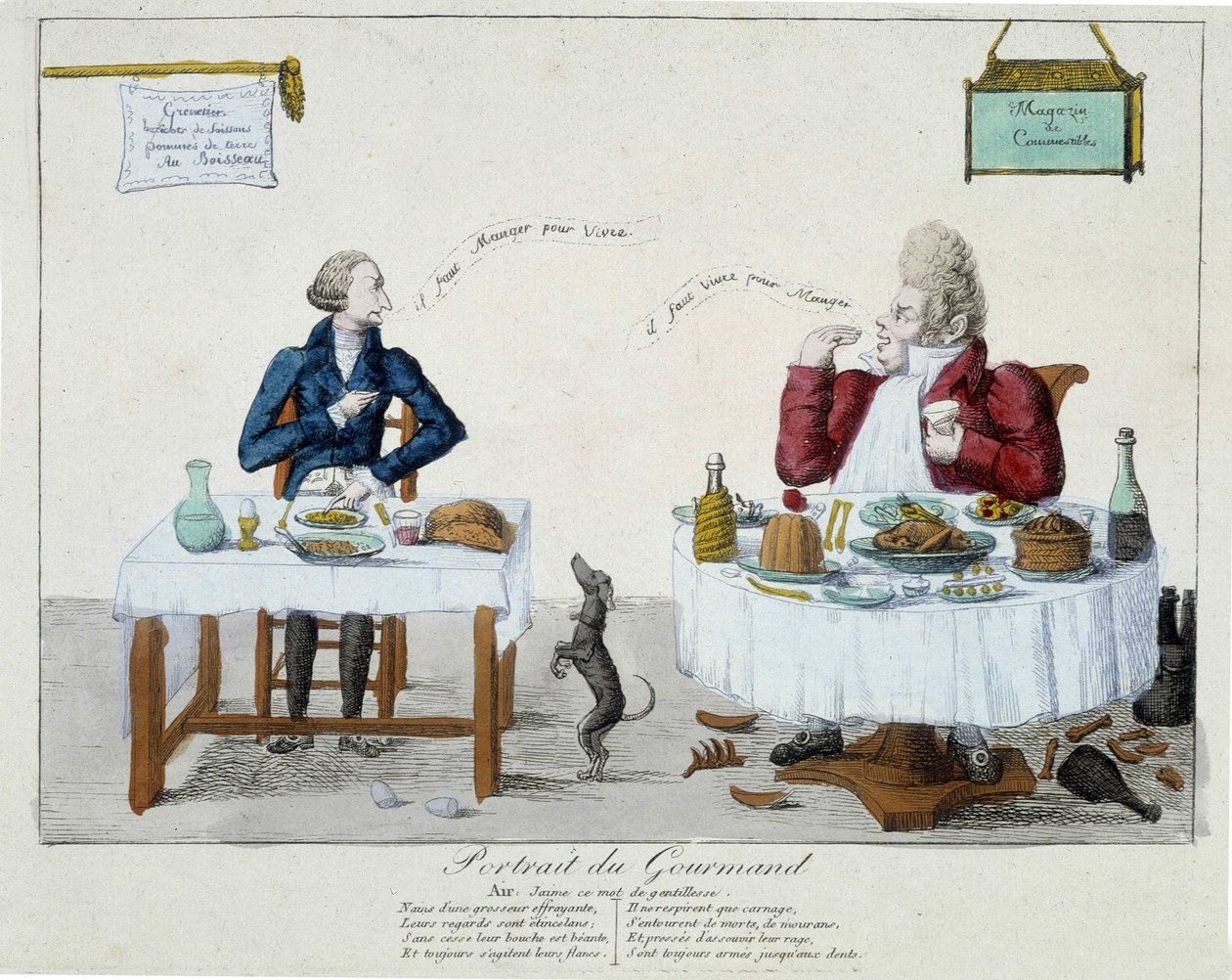 Portrait of the gourmand: you must eat to live, you must live to eat ...