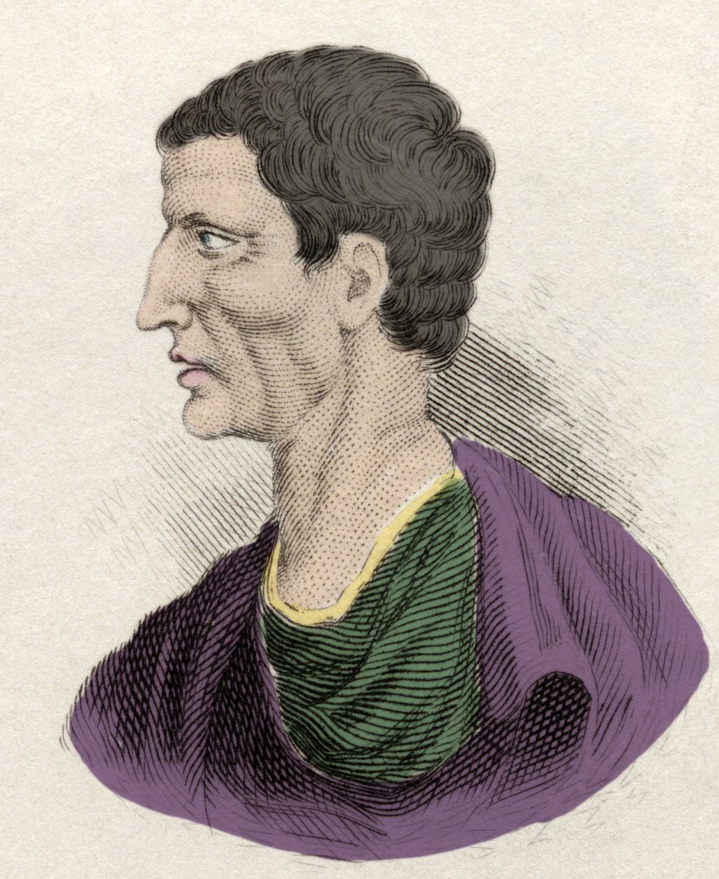 Representation of the Roman politician Lucius Cornelius Sulla (138-68 ...
