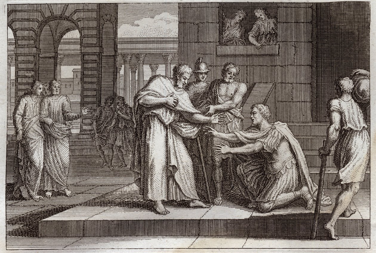 Cornelius And Jesus The Great Sheet Let Down From Heaven; Peter