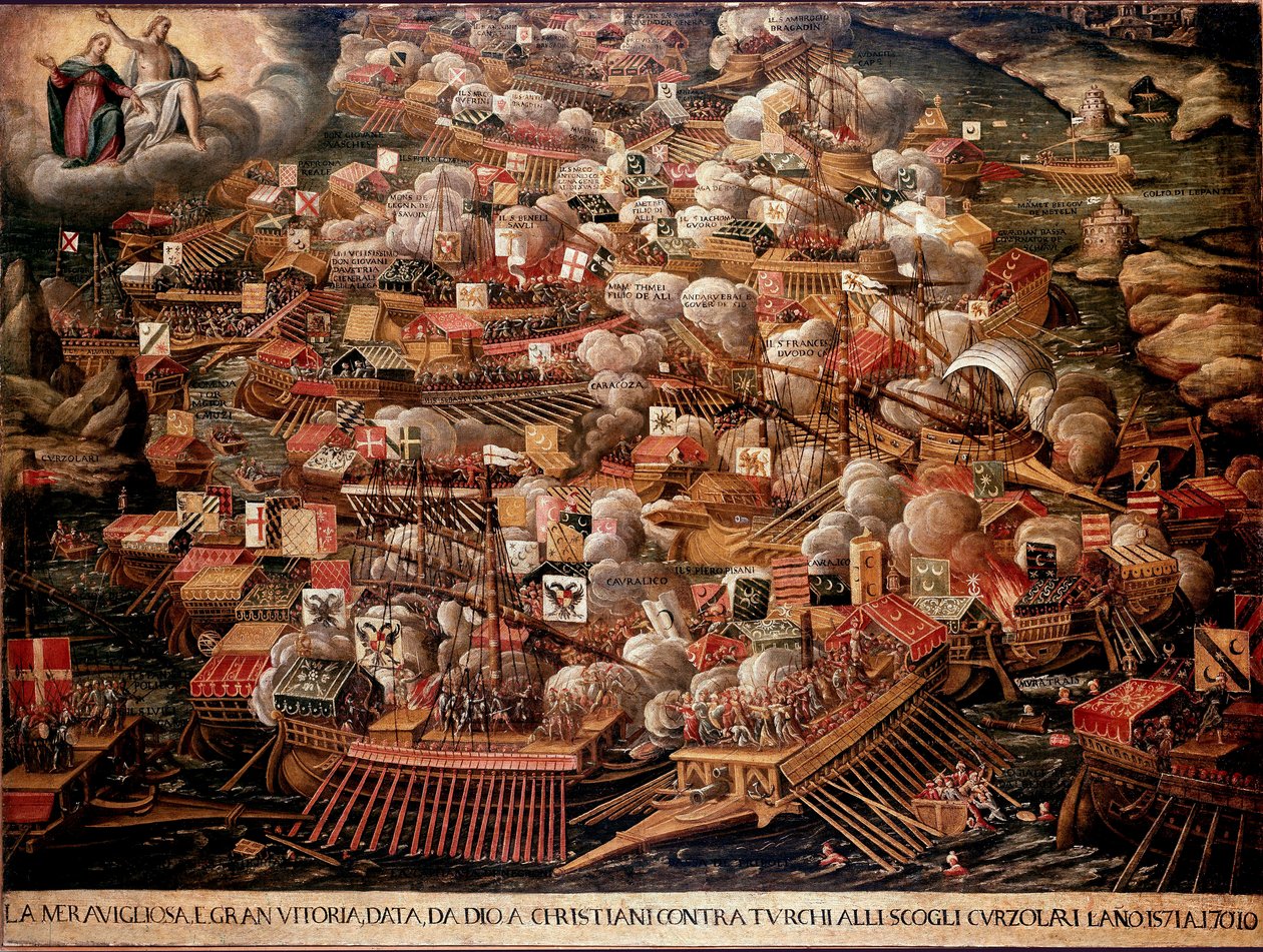The Battle of Lepanto off the coast of Greece opposed a Spanish ...