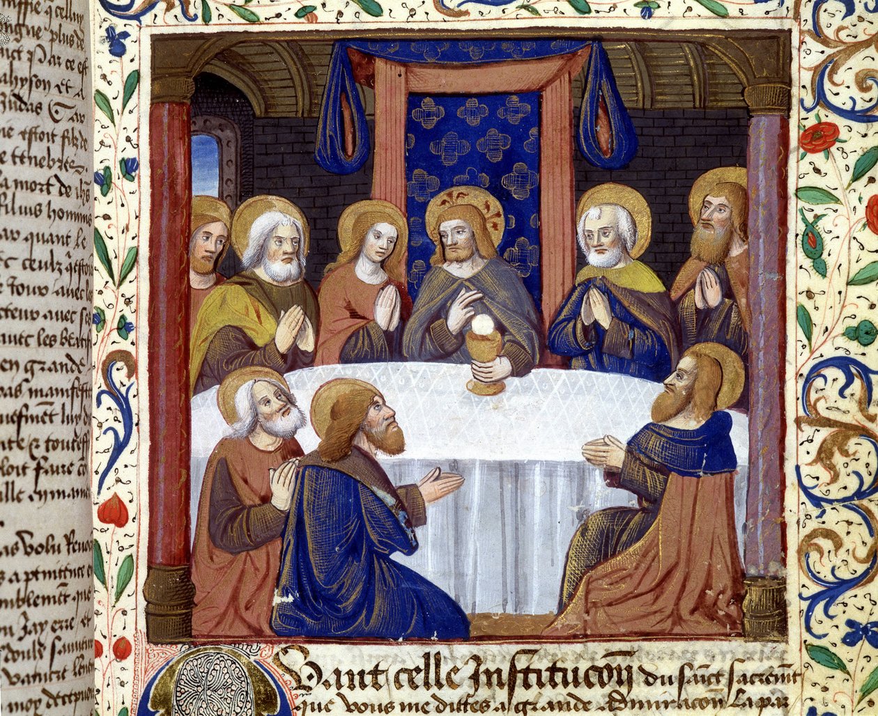The Last Supper (Detail) - Illumination of the Middle Ages