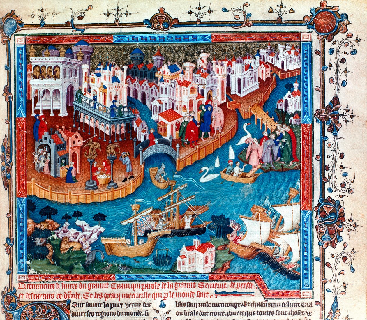 The Venetian explorer Marco Polo, left the city of Venice with his ...