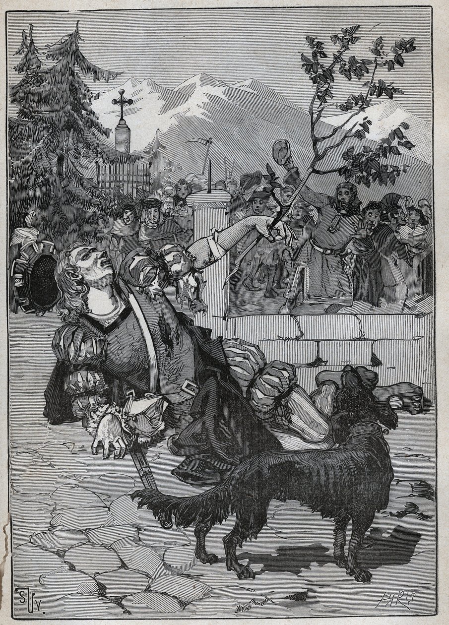 The lime tree of Fribourg: a soldier of the Helvetic Confederation came ...