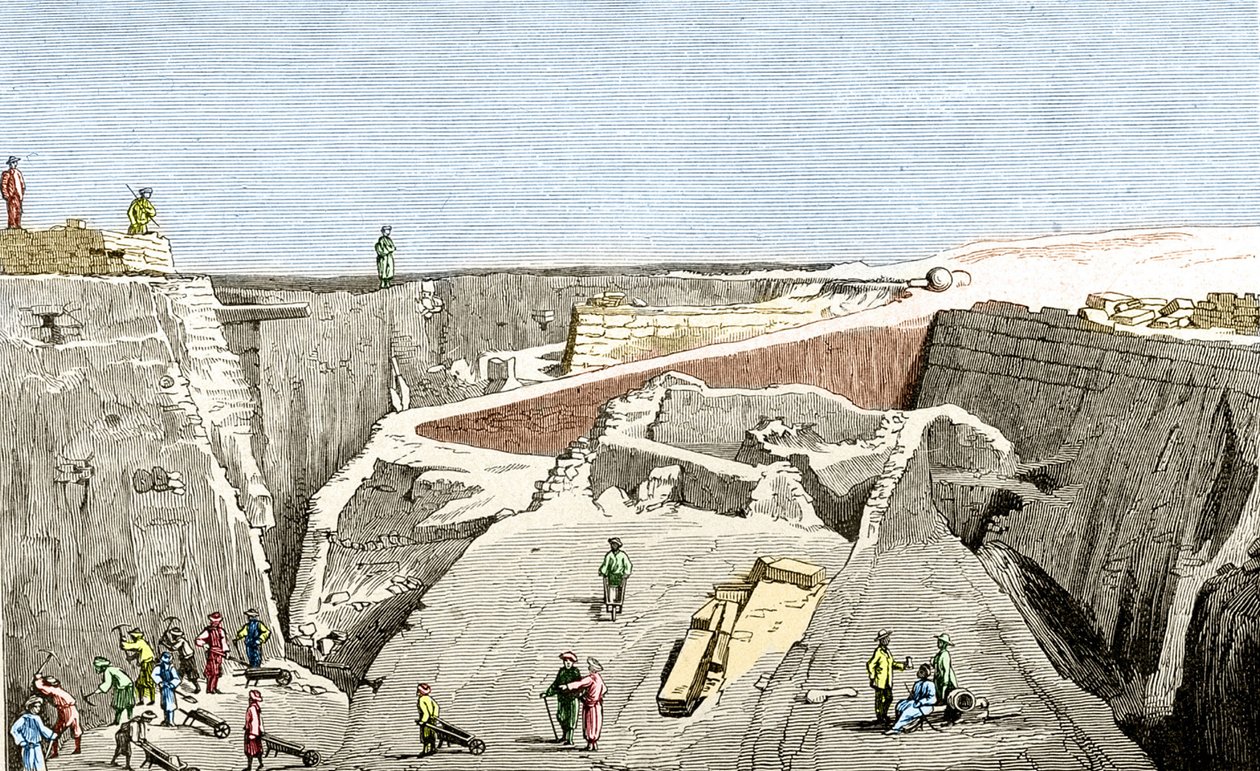 Troy excavations led by Heinrich Schliemann, 19th century