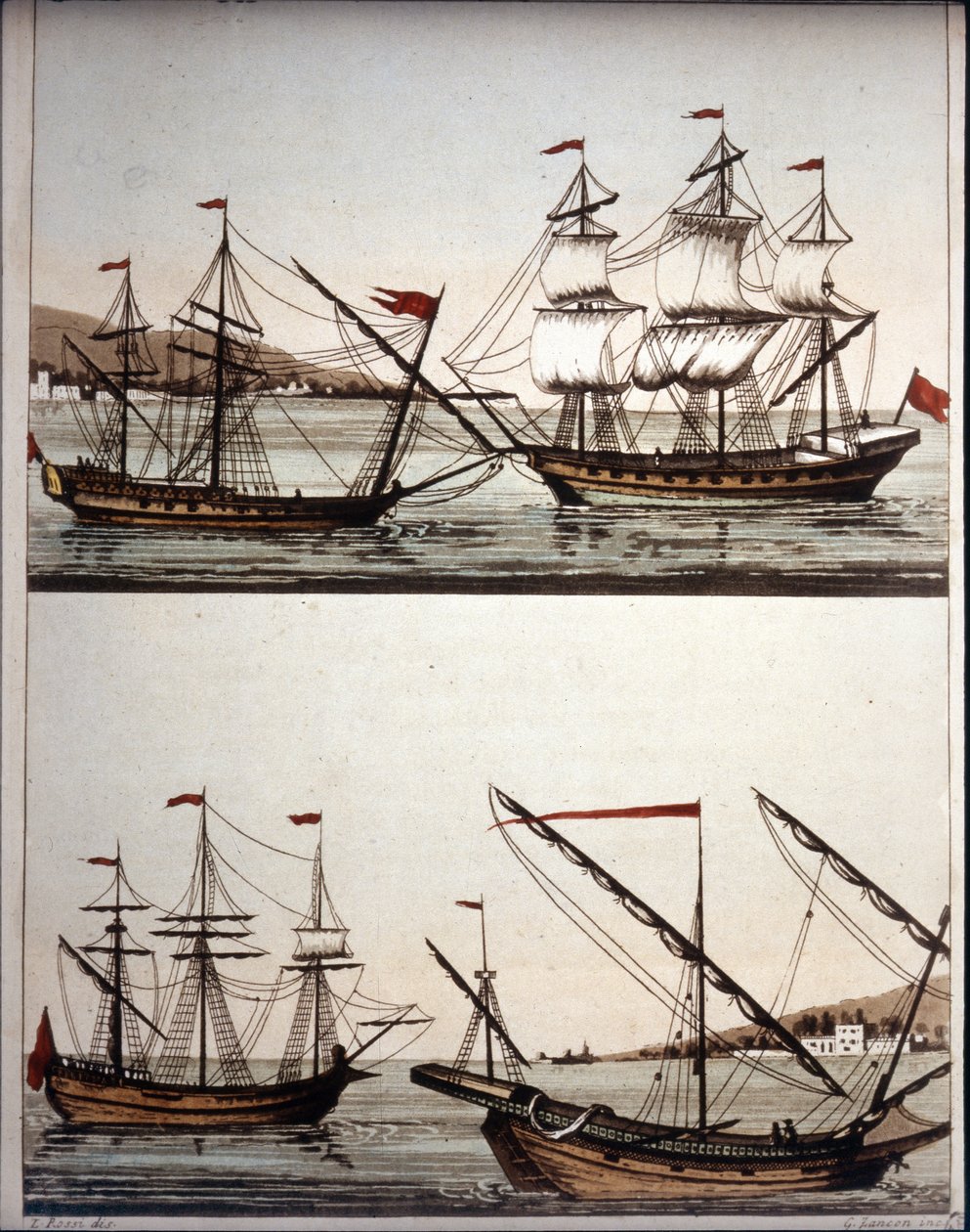 Typical Boats of the Barbarian Pirates by Unknown artist