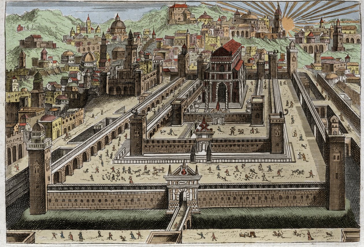 Bible of Royaumont, Old Testament: Temple of Solomon - Solomon built ...