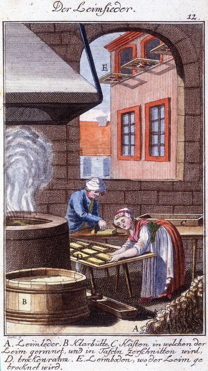 Crafts: The Glue Maker in His Workshop by Unknown artist