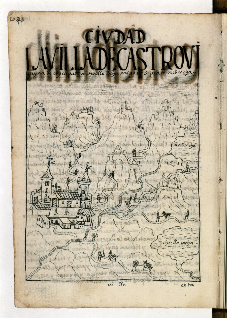 Discovery Age: A 17th Century Drawing by an Indio Artist, Showing a ...