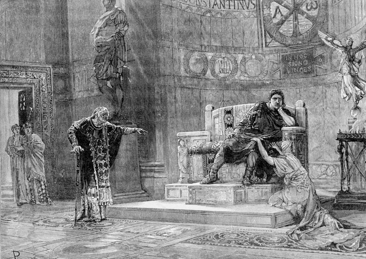 Helene asks Constantine for the sacrifice of Fausta