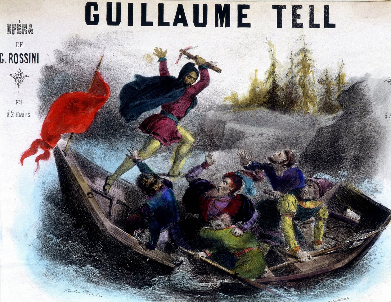 Illustration of a Score of Guillaume Tell by Unknown artist