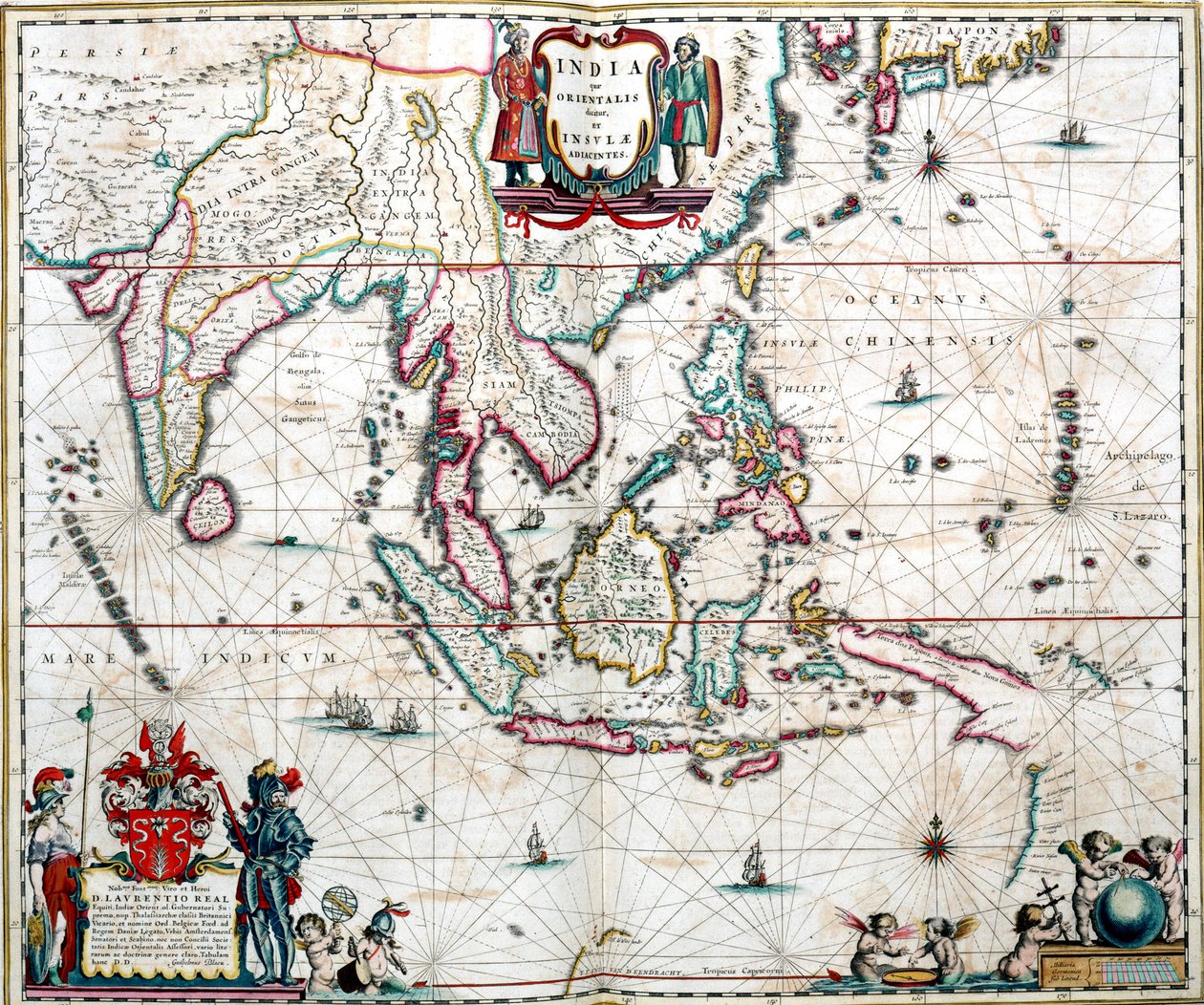 Map of Asia from the Blaeu Atlas by Unknown artist
