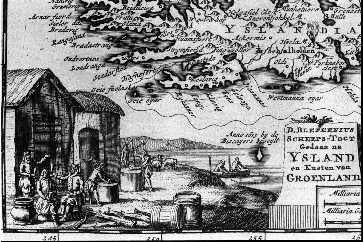 Map of Iceland and representation of its inhabitants - in 'Map of ...