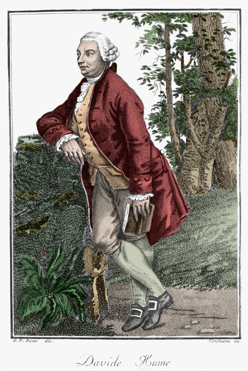Portrait of David Hume, Scottish philosopher (1711-1776)