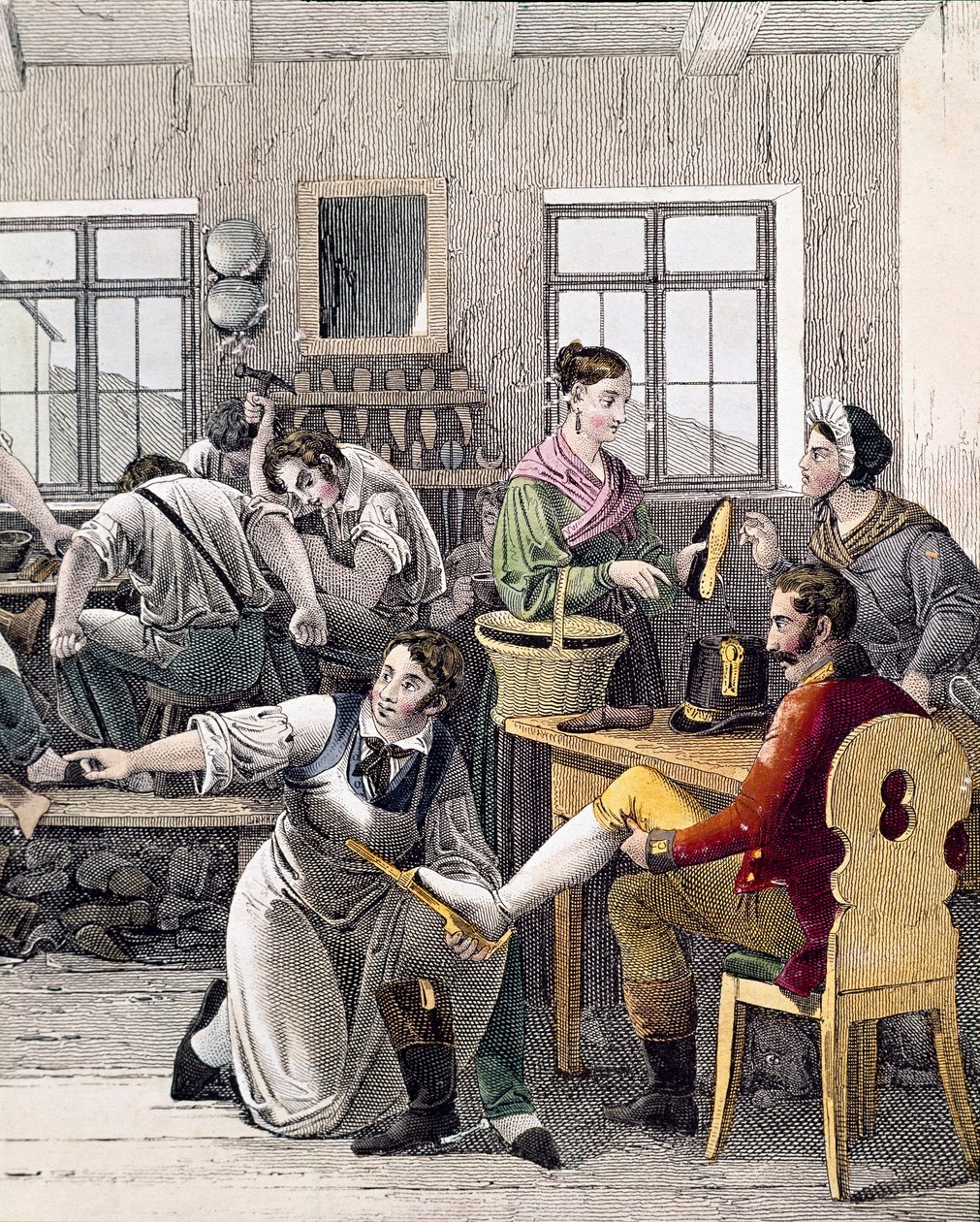 Shoemaker's shop by Unknown artist: Buy fine art print