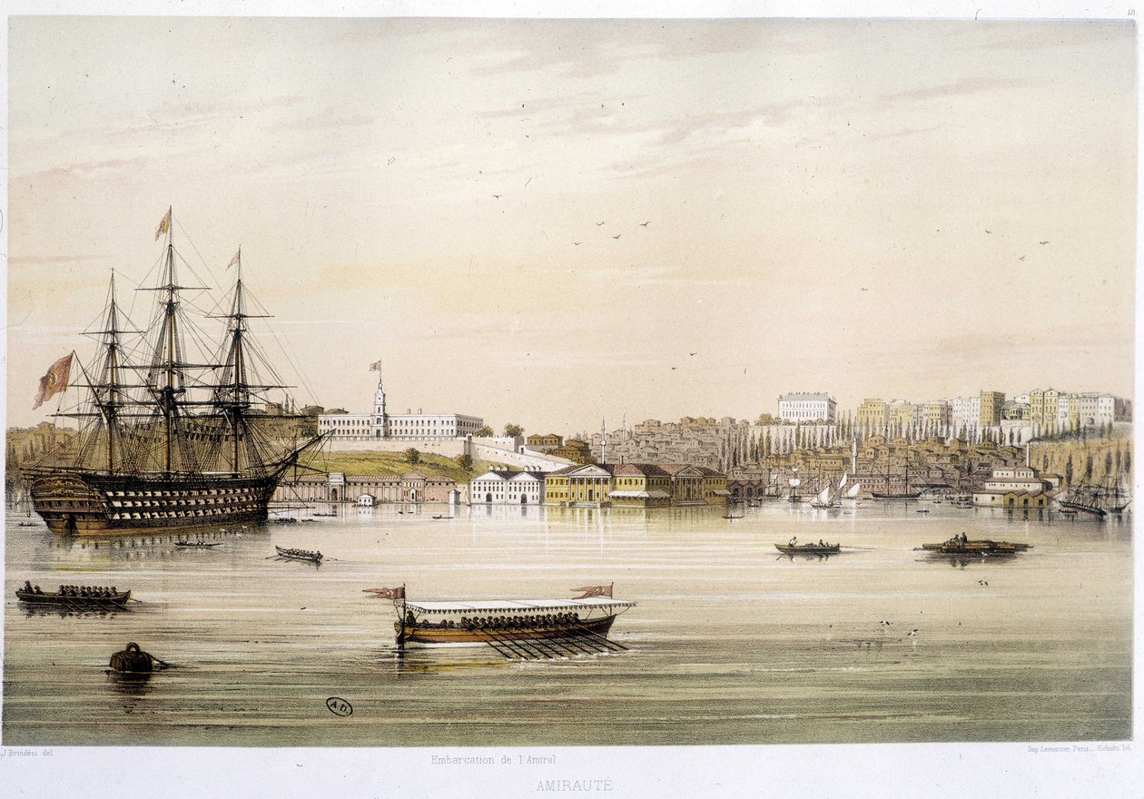 The port or Admiralty of Istanbul in the 19th century