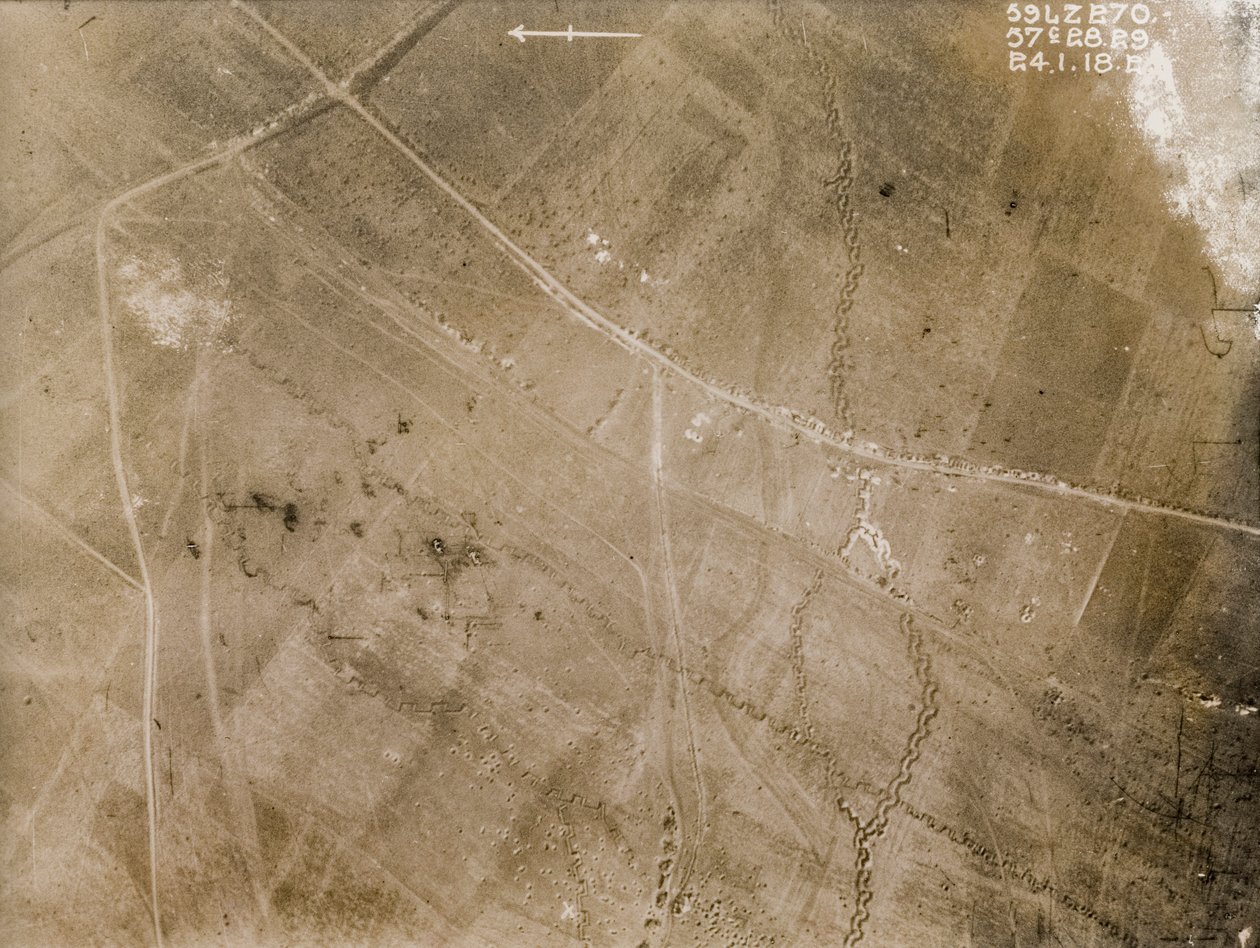 British Aerial Reconnaissance Photographs Recording the Positions of ...