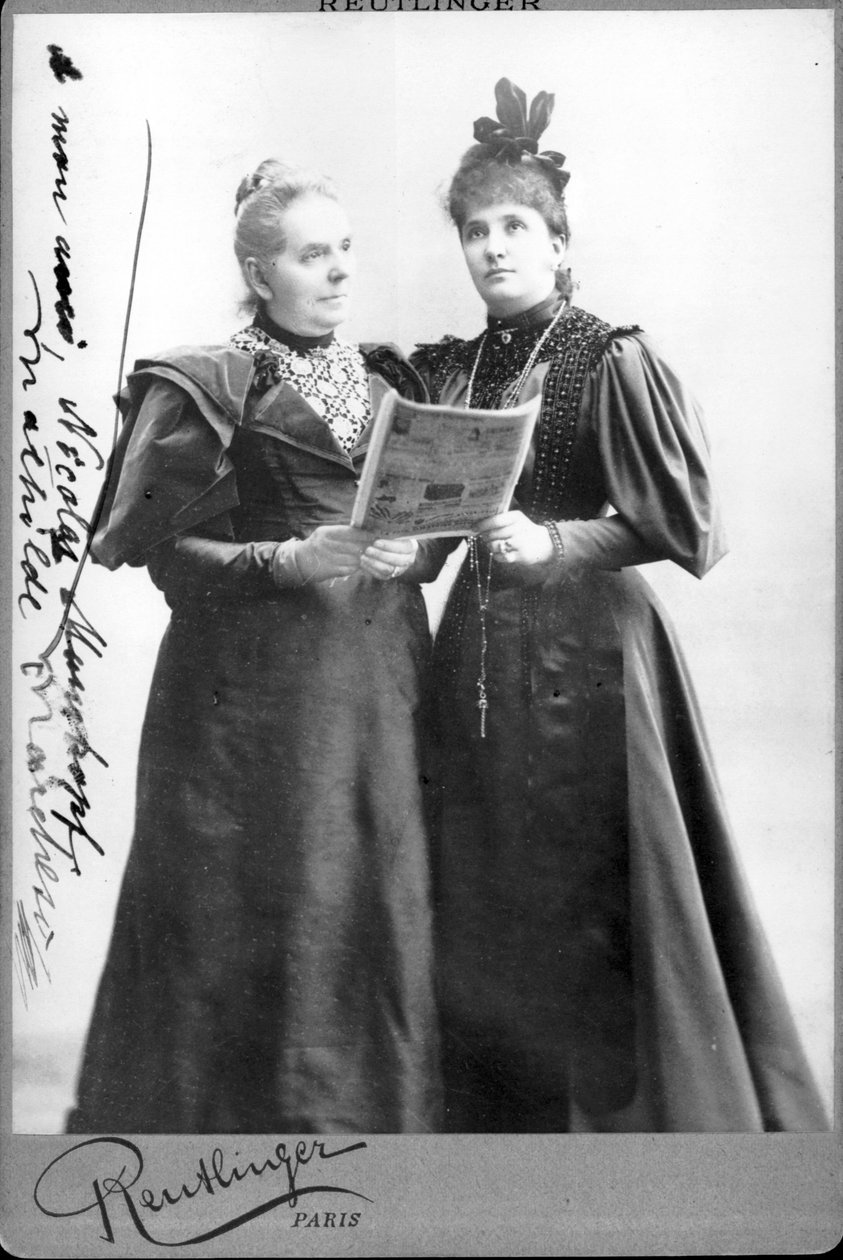 German Singer Mathilde Marchesi and Australian Singer Nellie Melba ...