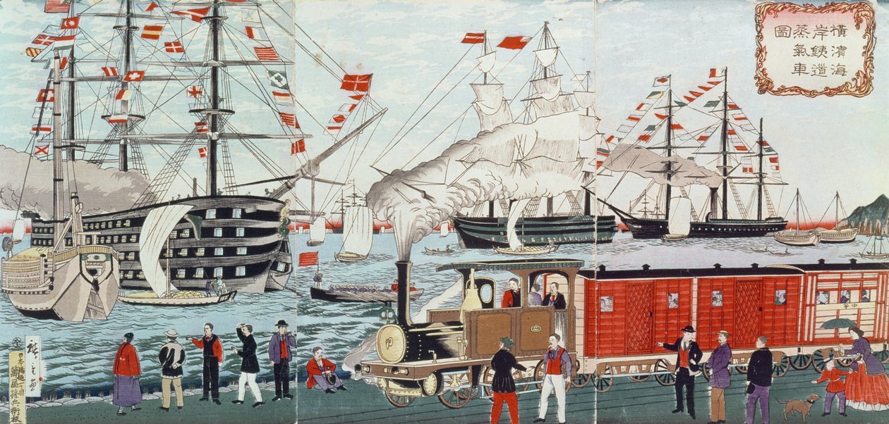 Commodore Perry's Gift of a Railway to the Japanese in 1853