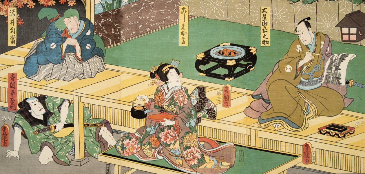 Scene from Tale of Genji by Murasaki Shibuku, c. 1860