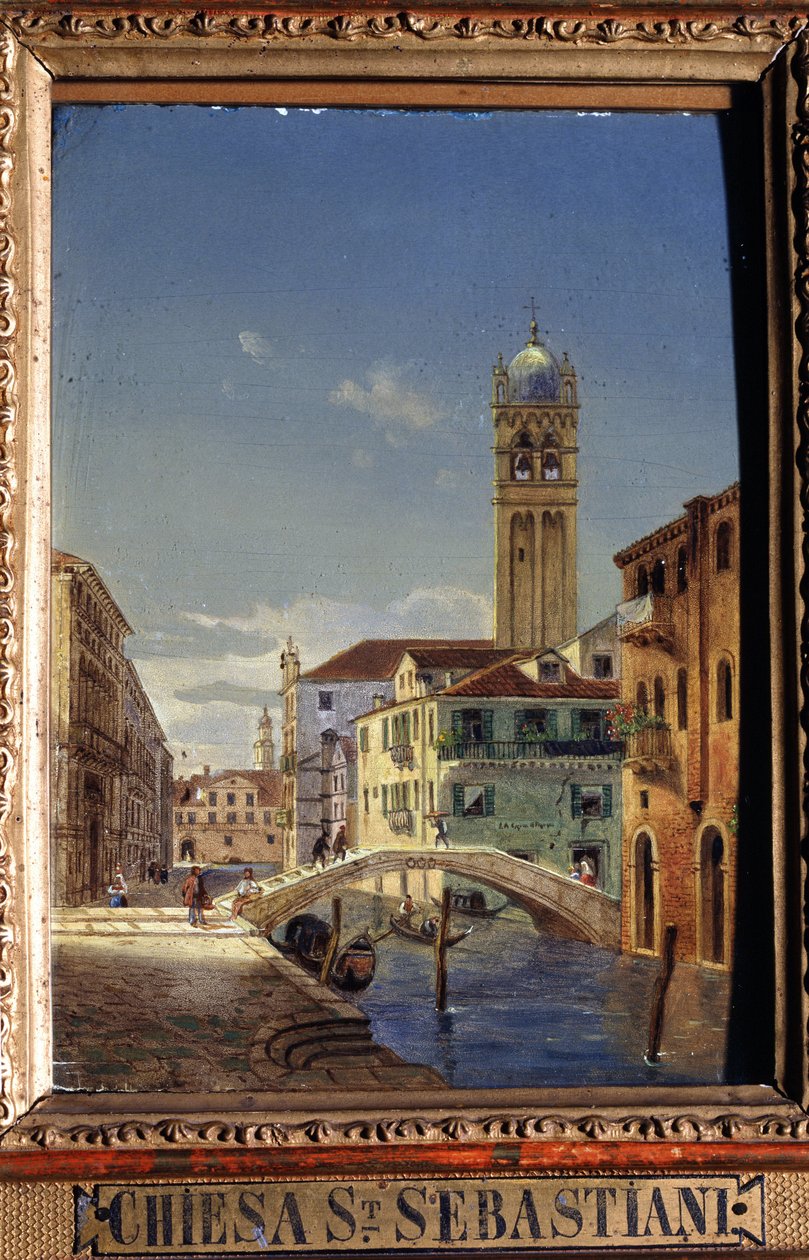 Views of Venice. The San Sebastiano Church by Victor Adam