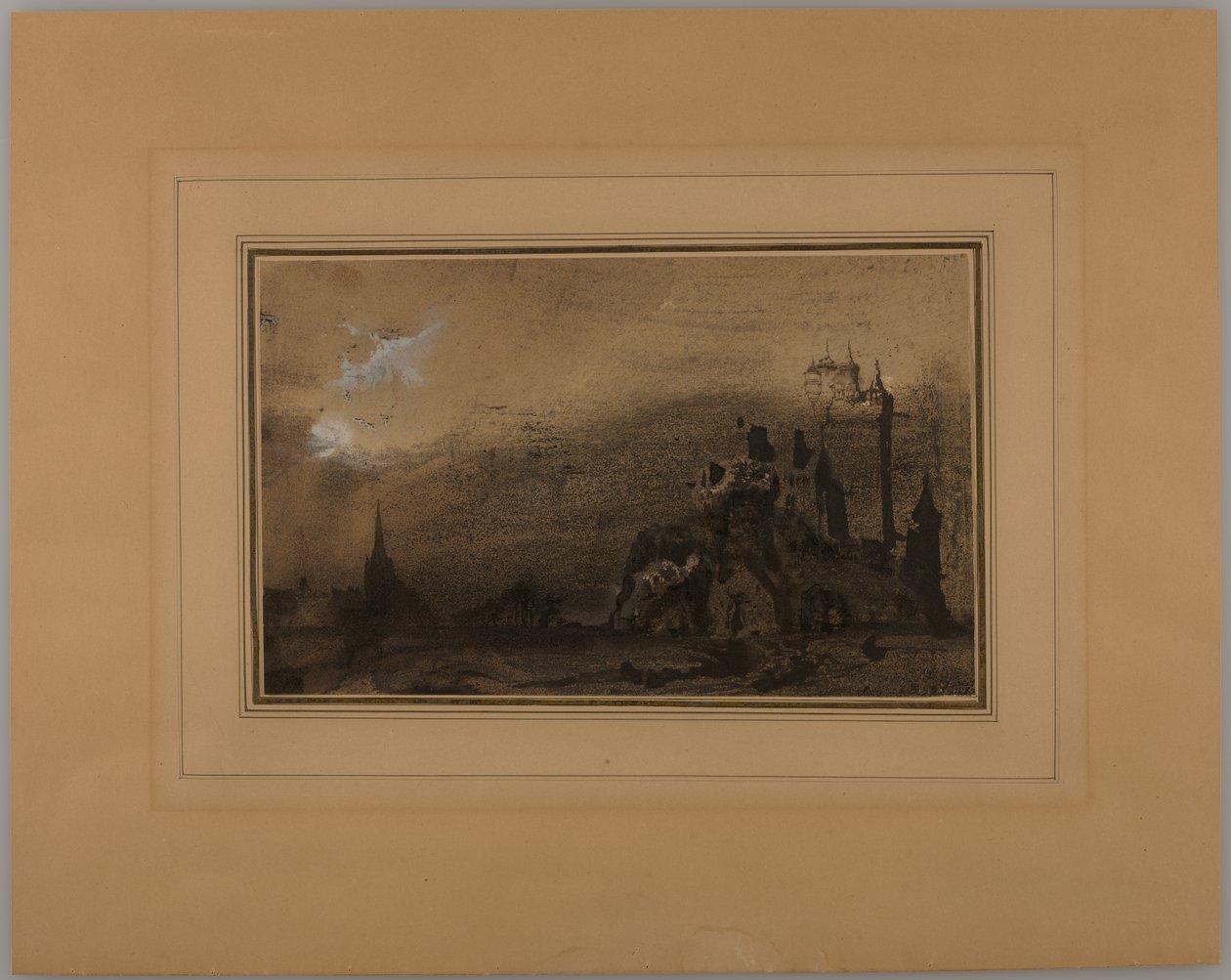 Landscape with a Castle by Victor Hugo: Buy fine art print
