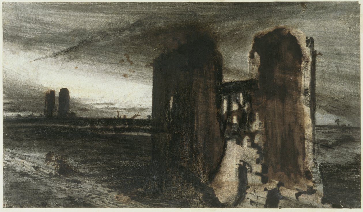 Ruins in a Landscape by Victor Hugo: Buy fine art print