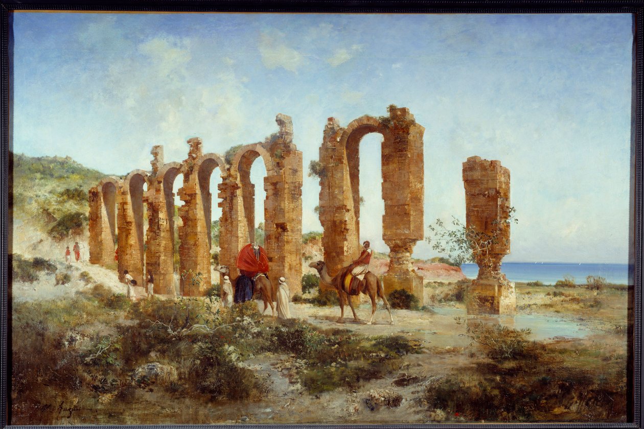 The Roman Aqueduct in Cherchell (Algeria)