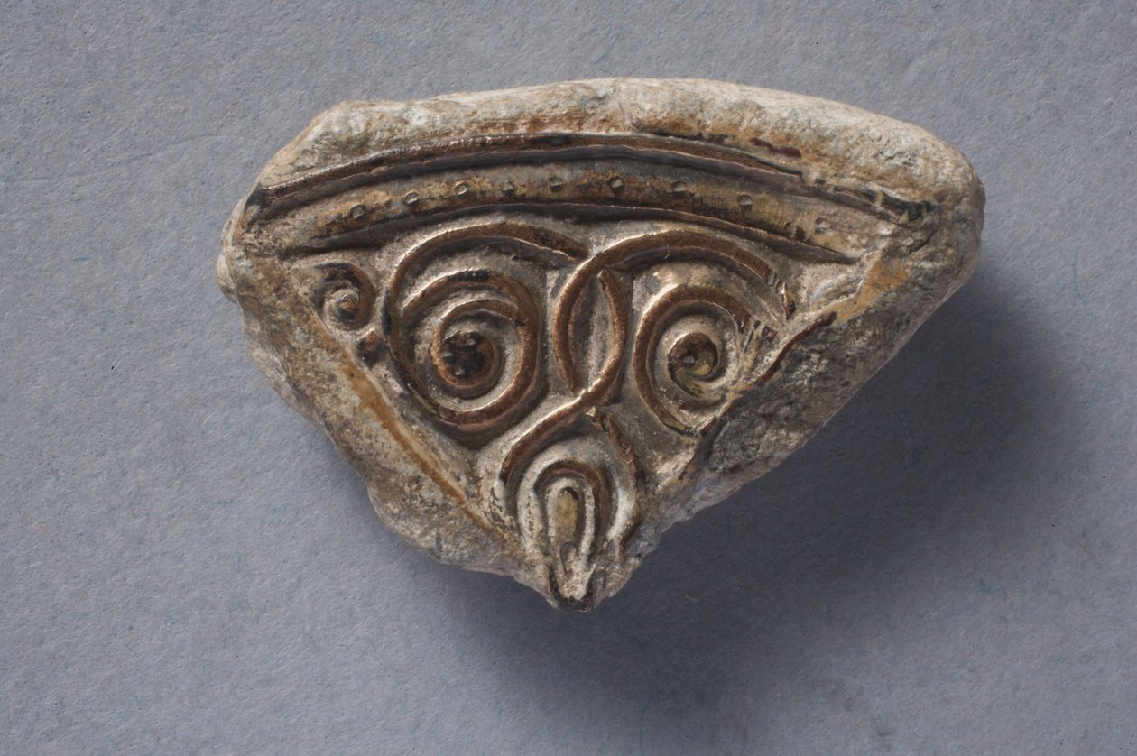 Weight with inlaid Anglo-Saxon metalwork by Viking