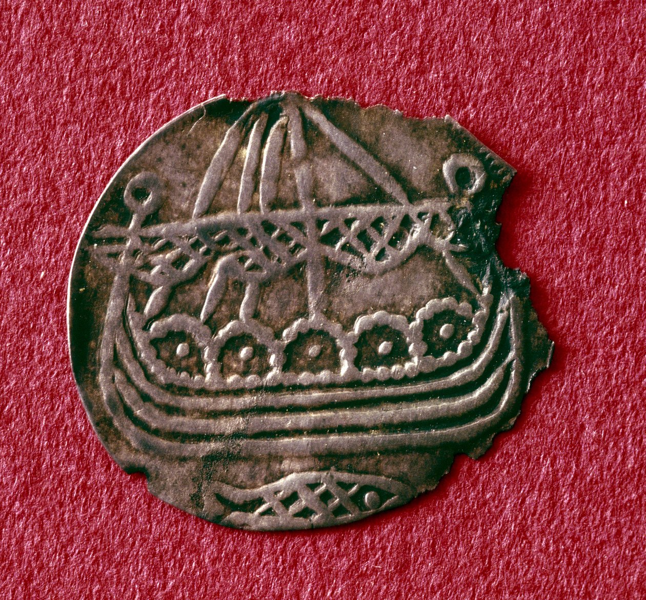 Coin depicting a drakkar by Viking Viking: Fine art print