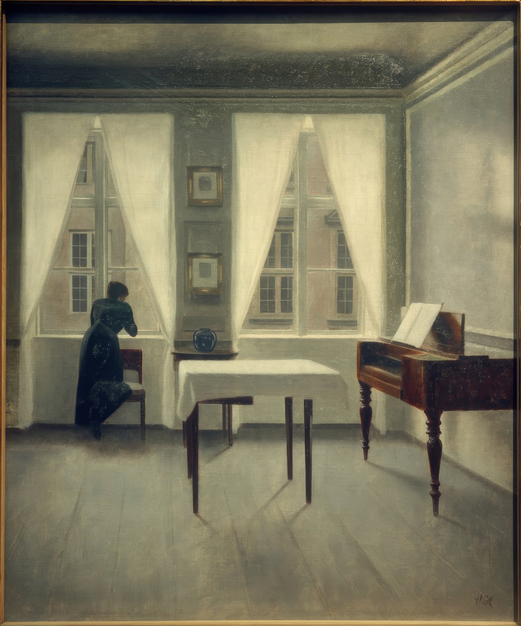 Interior, Strandgade 30 by Vilhelm Hammershoi