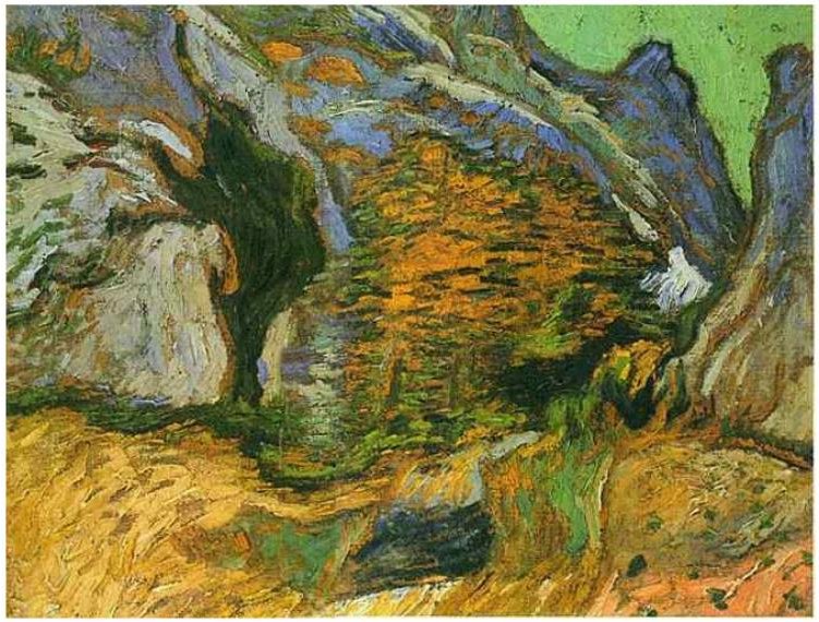 The Ravine Les Peiroulets by Vincent van Gogh