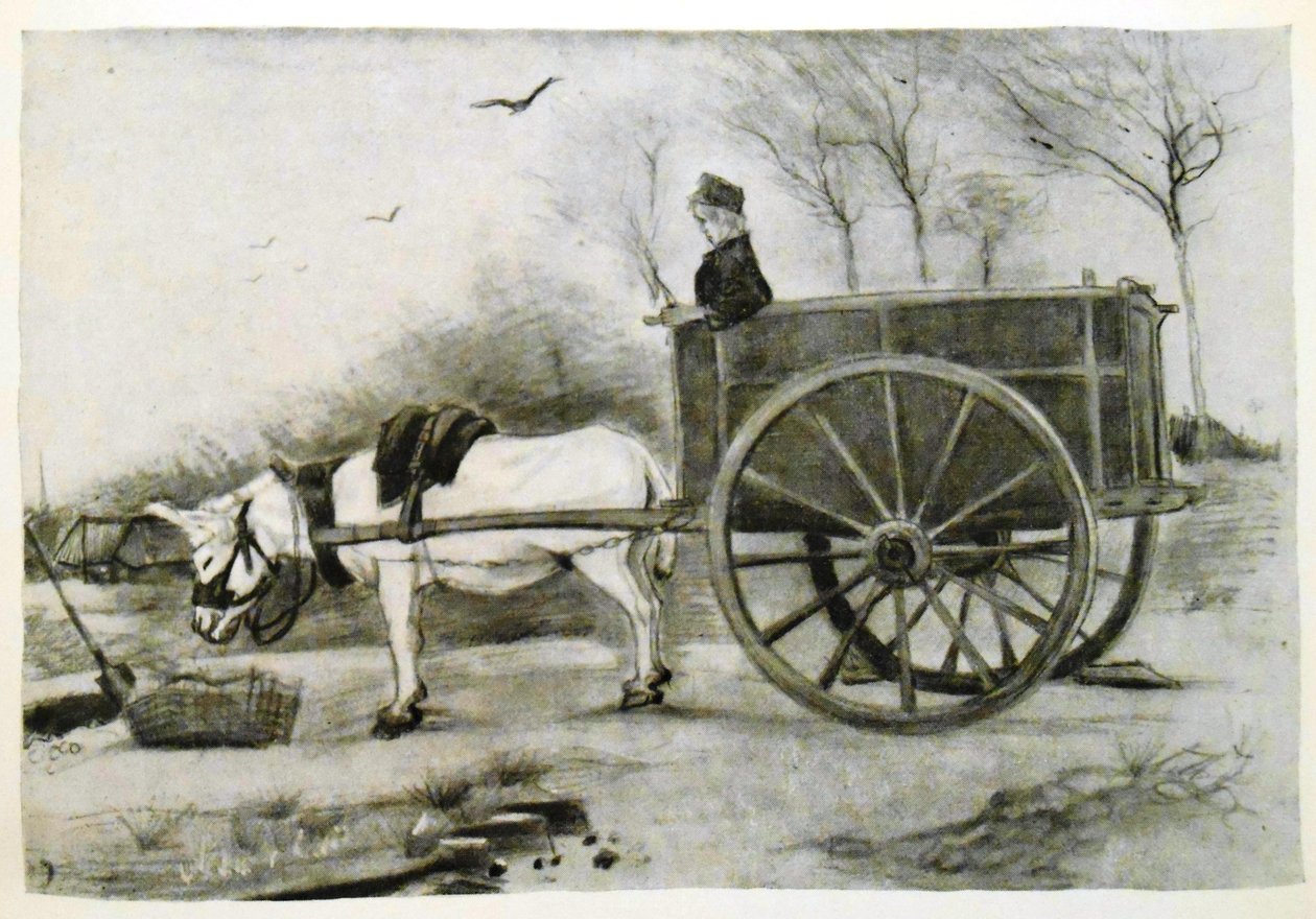 Donkey Cart by Vincent van Gogh: Buy fine art print