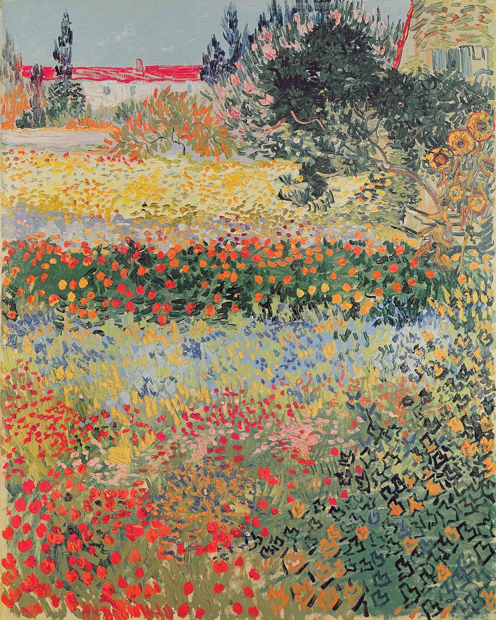 Garden in Bloom, Arles by Vincent van Gogh: Fine art print