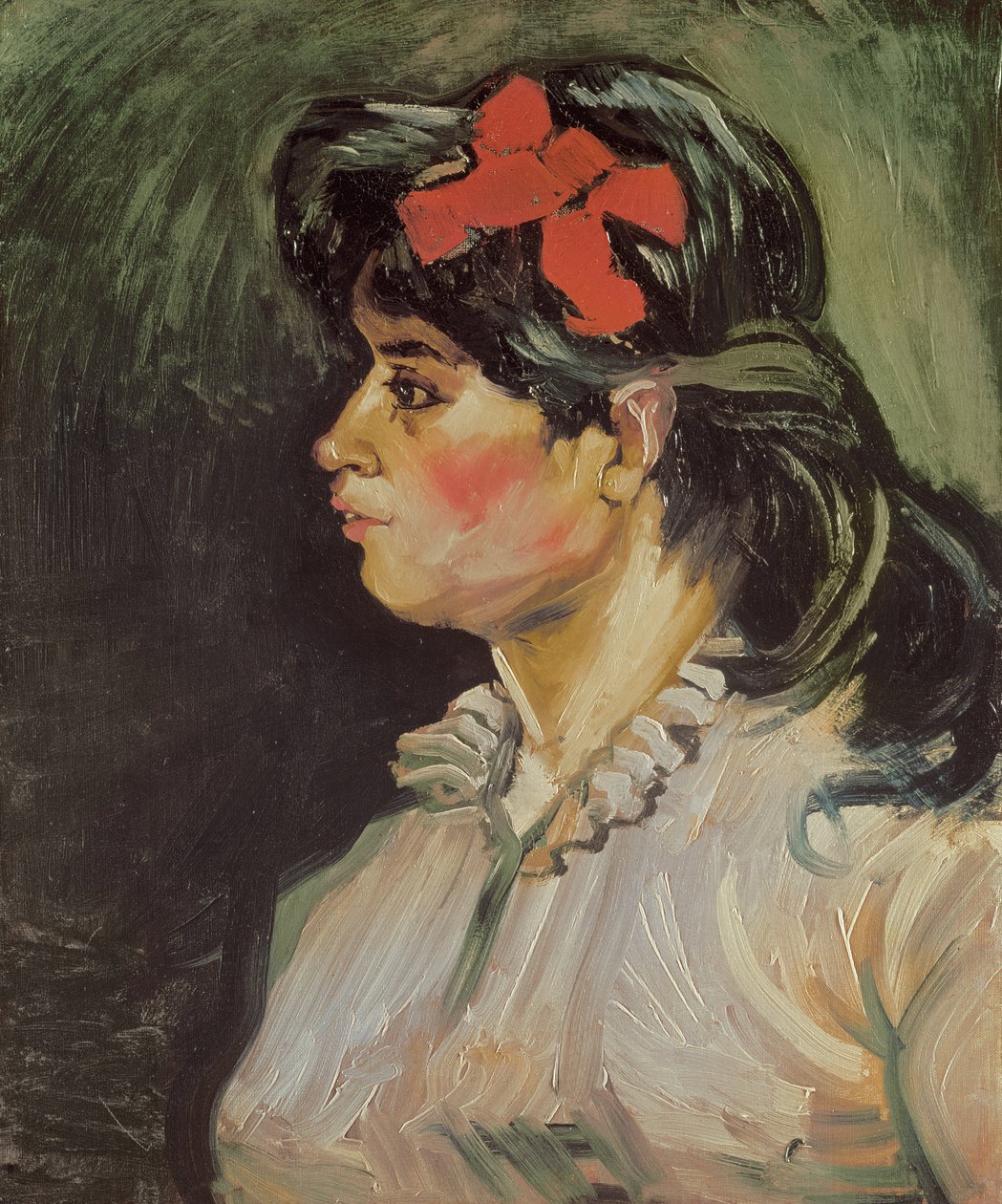 Portrait of a Woman with a Red Ribbon, 1885