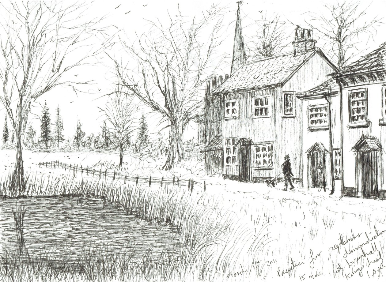 English Village by Vincent Alexander Booth: Fine art print