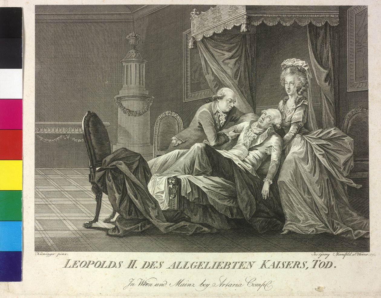Death of Emperor Leopold II by Vincent George Kininger
