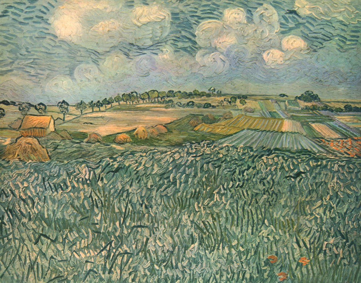 Landscape Near Auvers by Vincent van Gogh: Fine art print