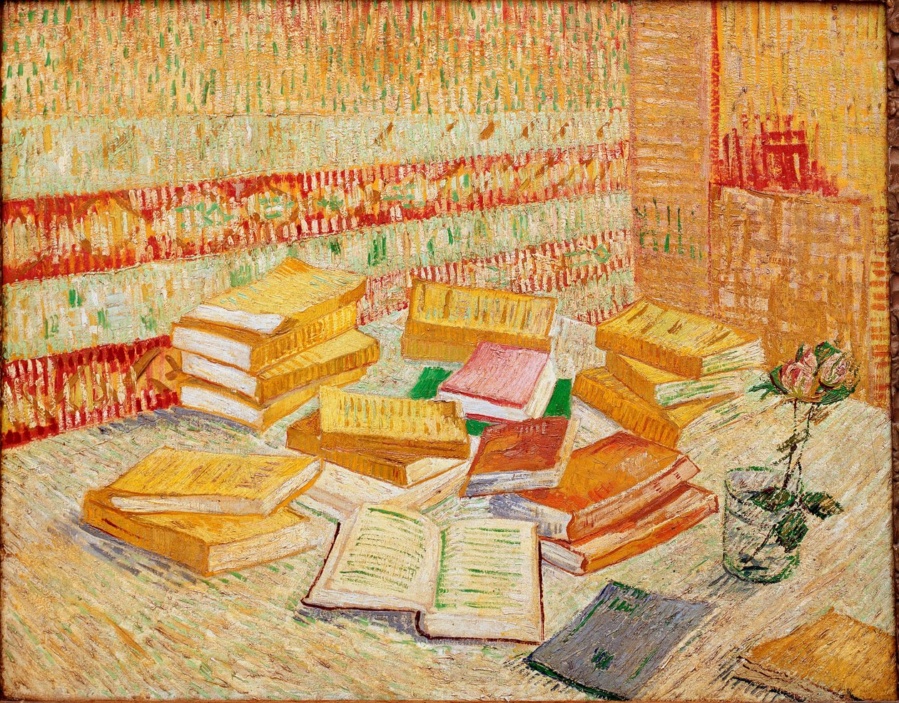 The Yellow Books or Parisian Romances. Painting by Vincent Van Gogh ...